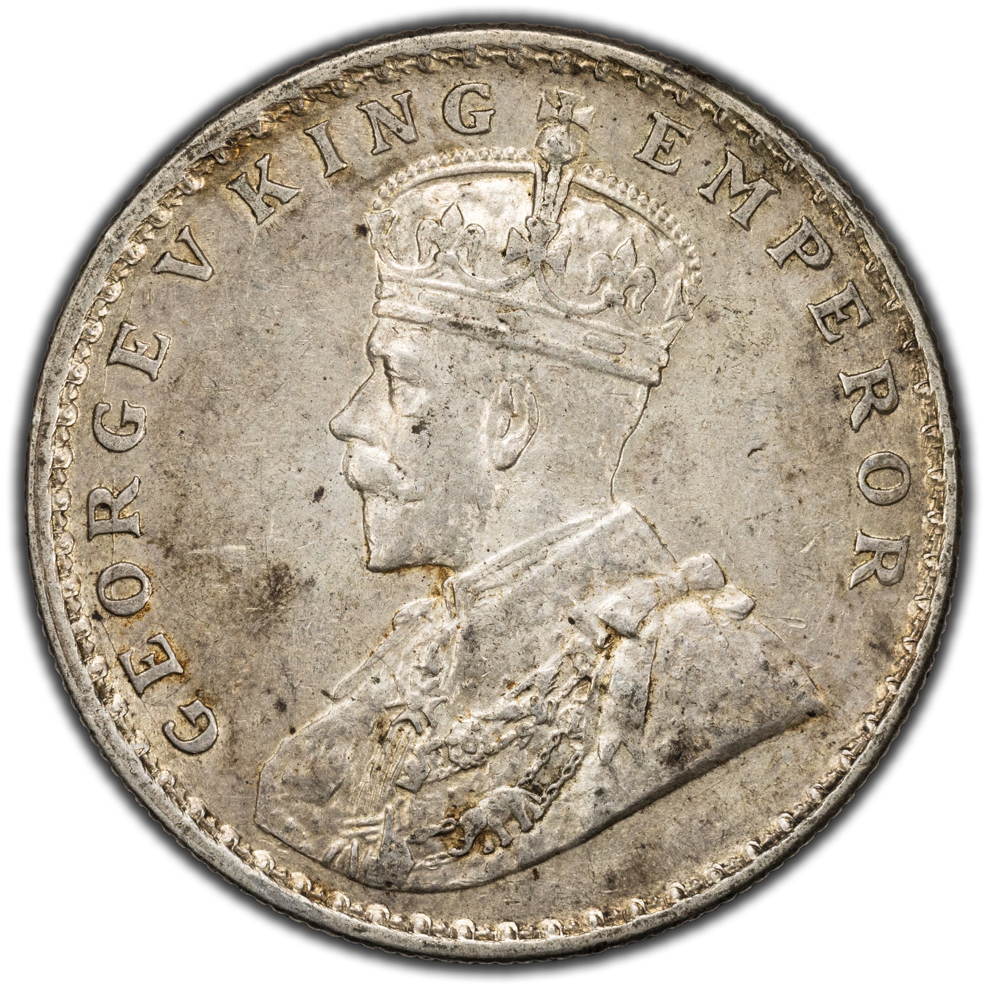 SOLD India 1918 Rupee Silver Coin KM #524 - The Toronto Coin Shop