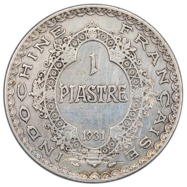 SOLD French Indochina 1931 Piastre Silver Coin - Cleaned / Damage - The ...