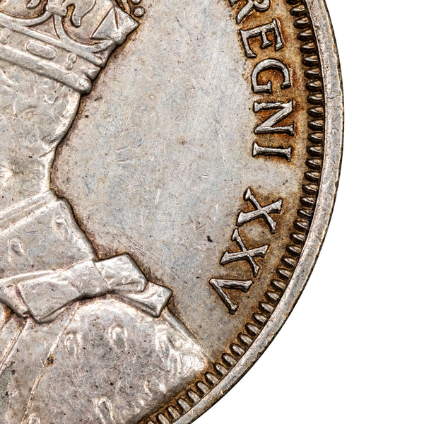 SOLD Canada 1935 Lt. Doubling XXV $1 Silver Dollar Coin - First Year o ...