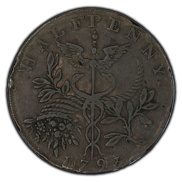 SOLD Great Britain 1793 Sir Isaac Newton Middlesex Condor Token DH #10 ...