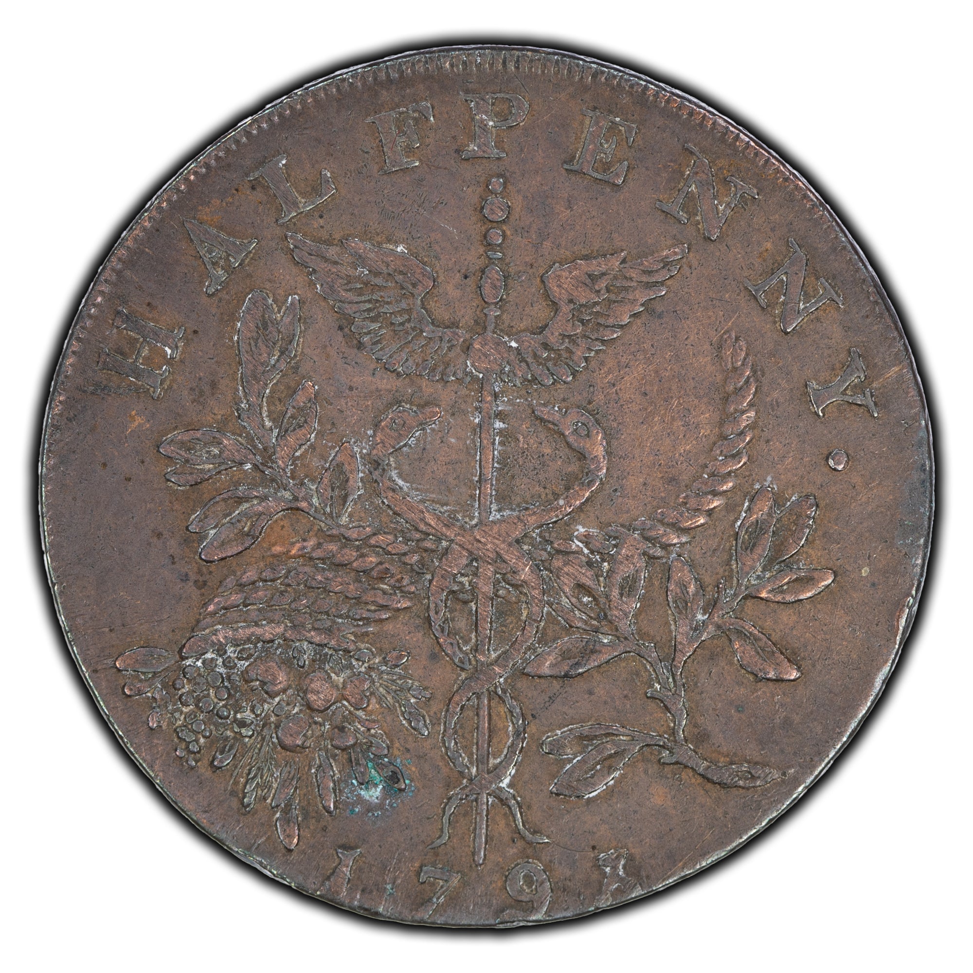 SOLD Great Britain 1793 Sir Isaac Newton Middlesex Condor Token DH #10 ...