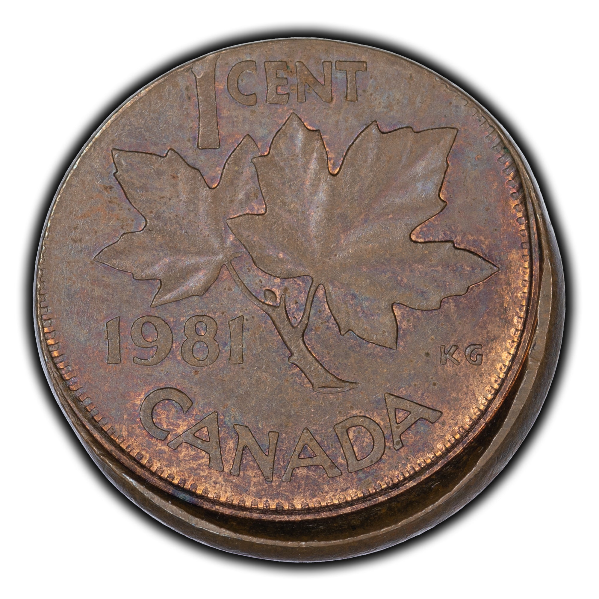 Canada 1981 1 Cent Coin - Off Struck Error - The Toronto Coin Shop