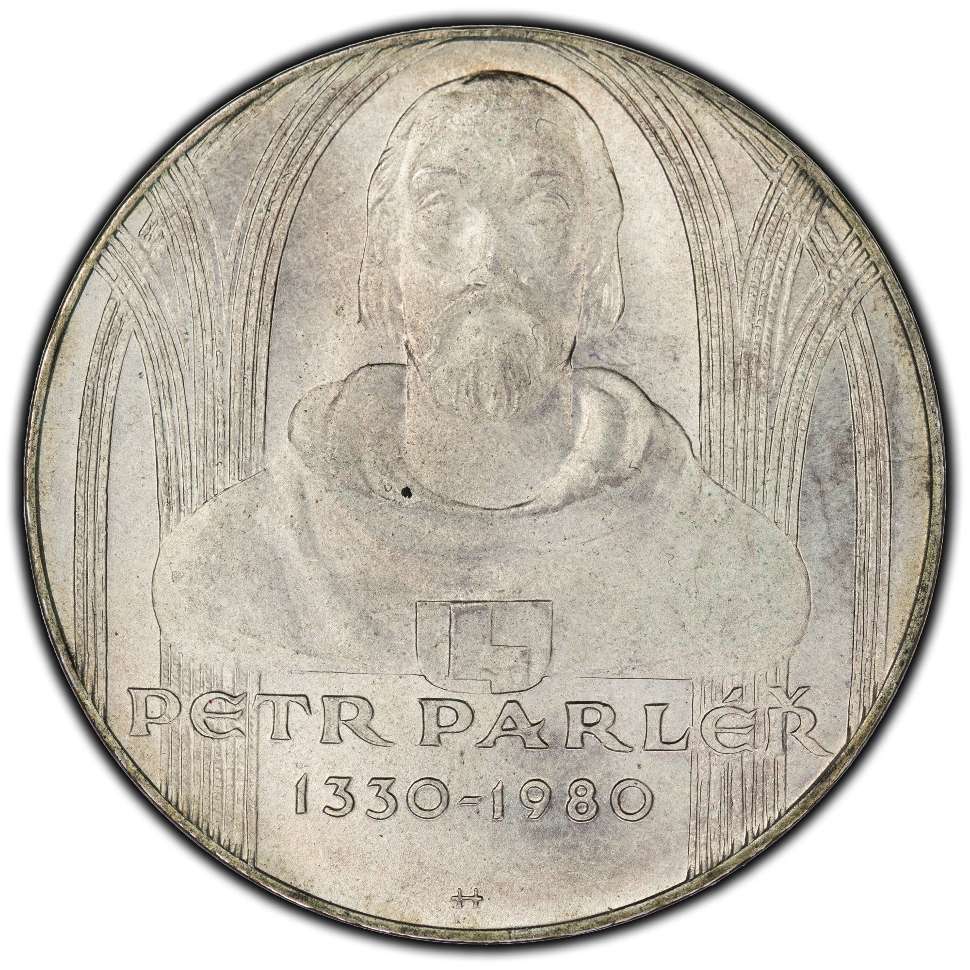 SOLD Czechoslovakia 1980 Petr Parler 100 Korun Silver Coin KM #100 ...