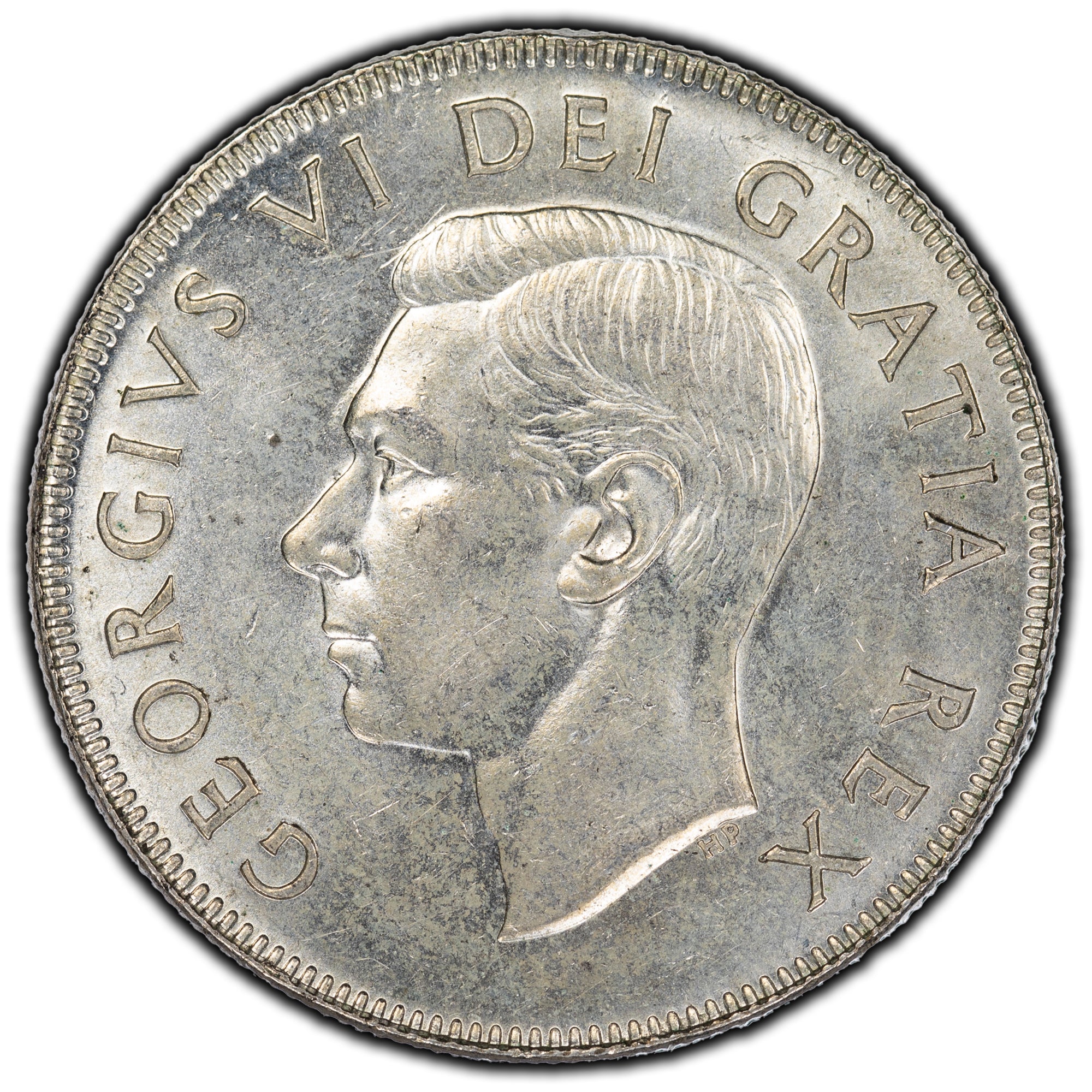 SOLD Canada 1950 Design 50 Cents Silver Coin - AU-50 - The Toronto Coin ...