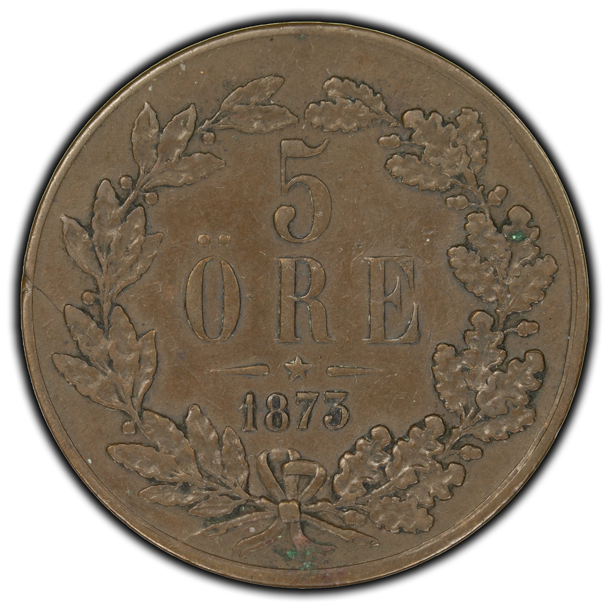 Sweden 1873 5 Ore Coin KM #730 - The Toronto Coin Shop