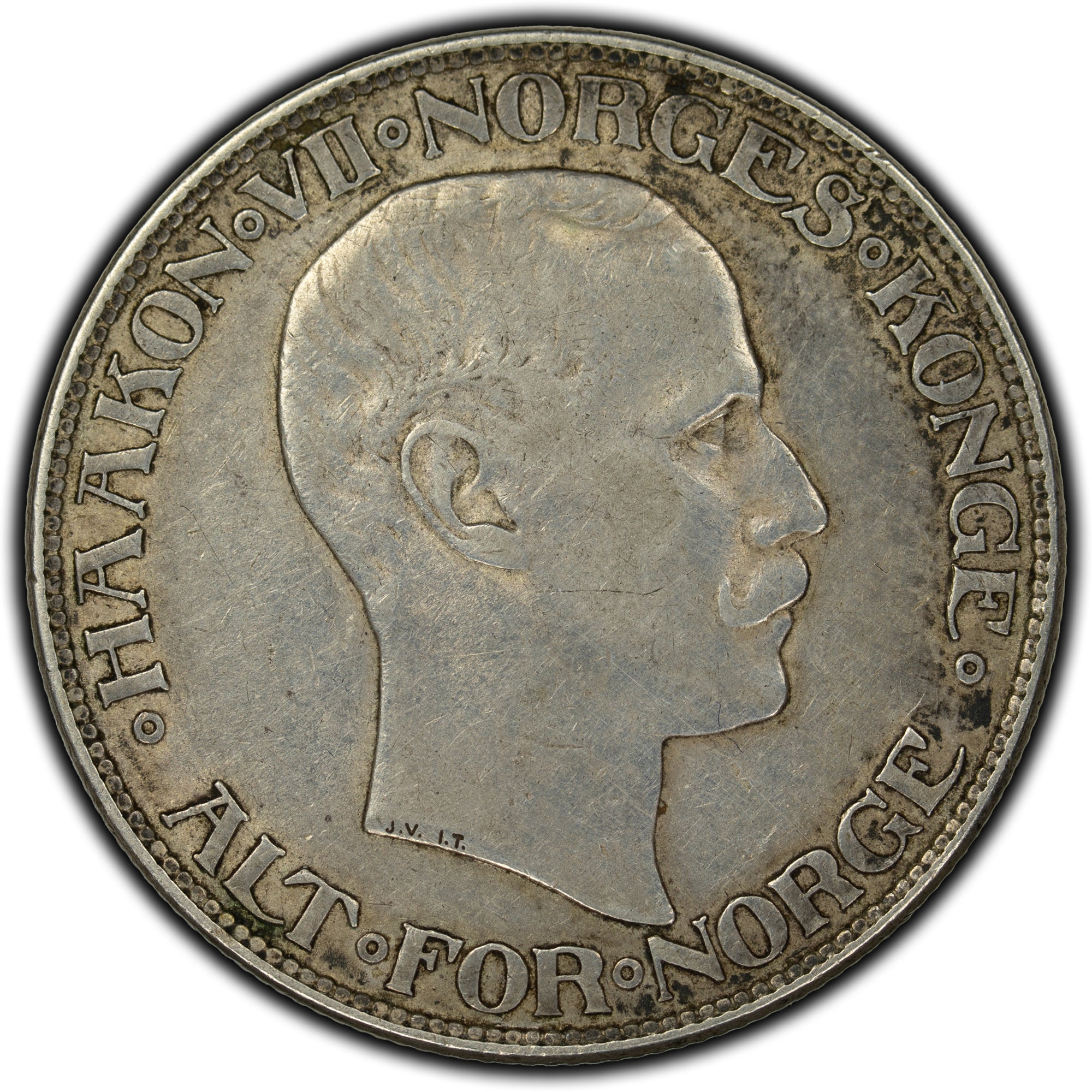 SOLD Norway 1914 2 Kroner Silver Coin KM #370 - The Toronto Coin Shop
