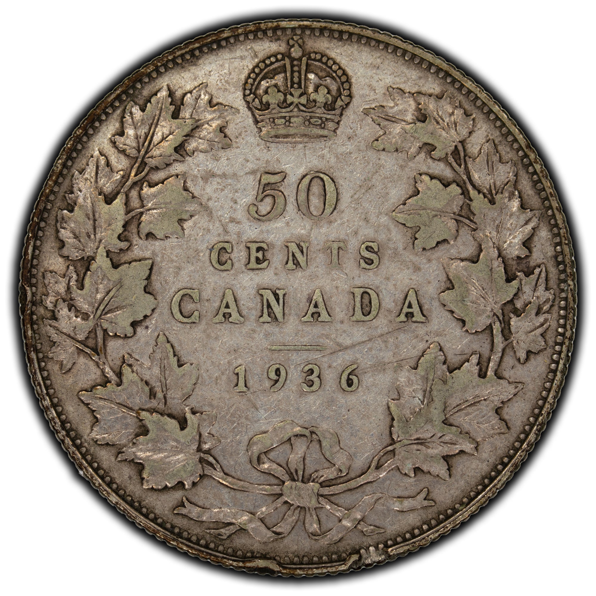 SOLD Canada 1936 50 Cents Silver Coin - F-15 (light rim nicks) - The ...