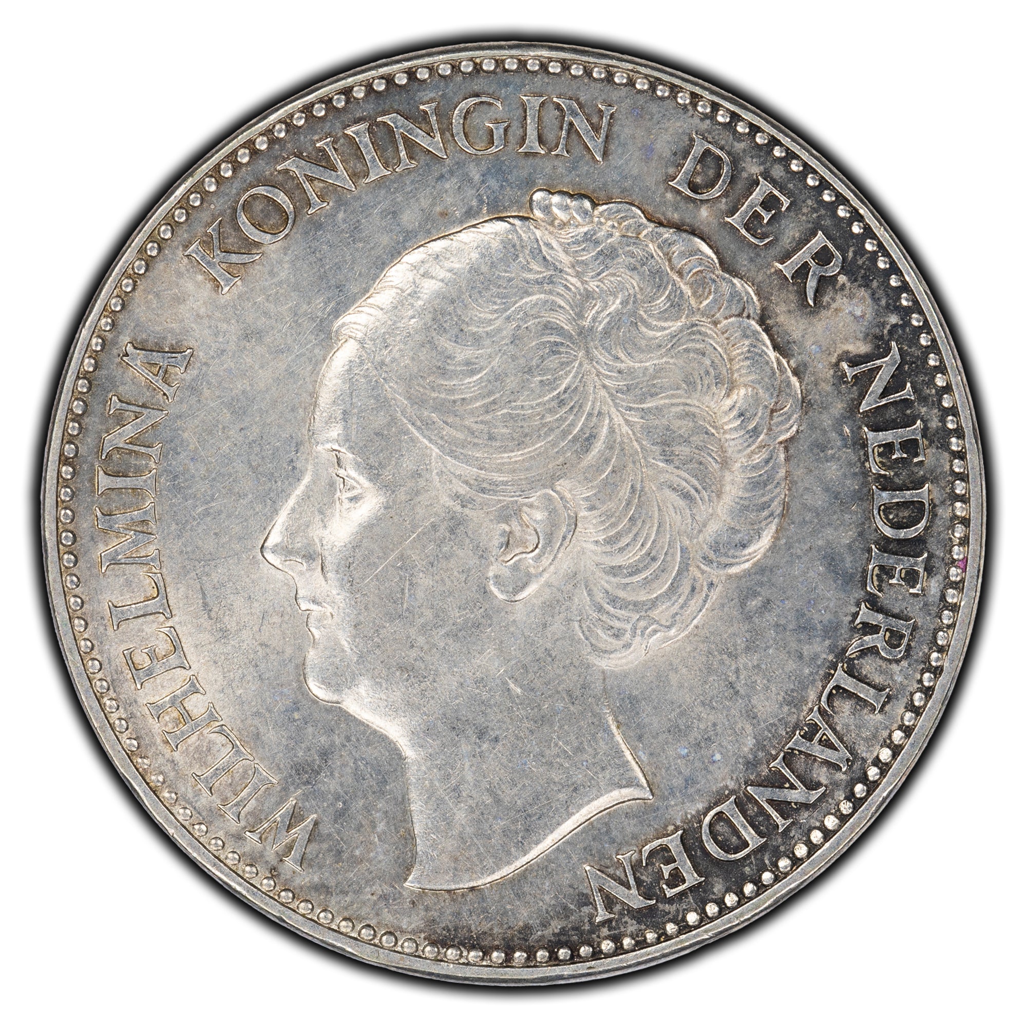 SOLD Netherlands 1940 1 Gulden Silver Coin KM #161.1 - Cleaned - The ...