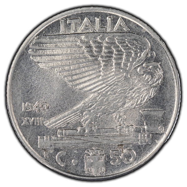 SOLD Italy 1940 50 Centesimi Coin KM #76b - The Toronto Coin Shop