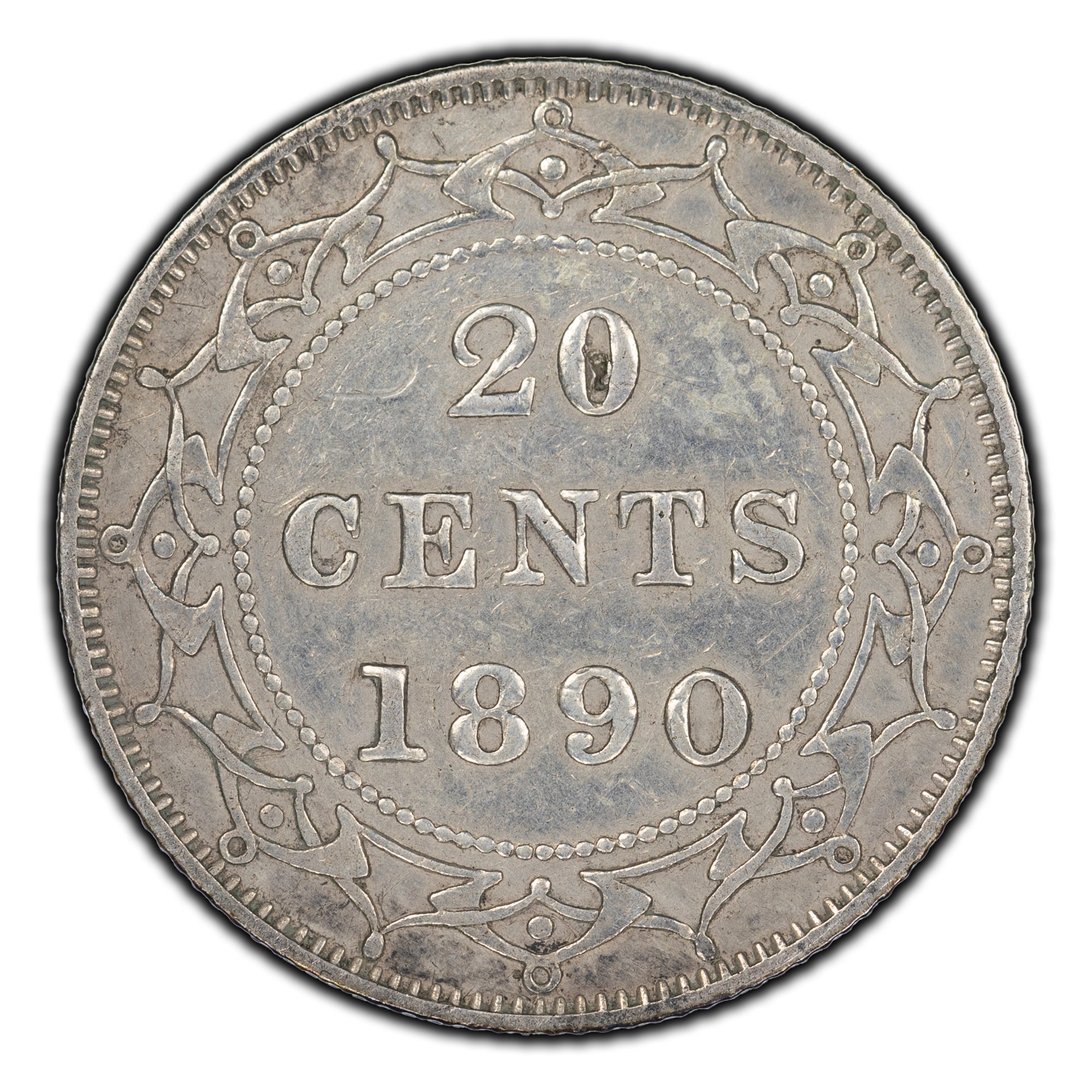 SOLD Newfoundland 1890 20 Cents Silver Coin - VF-20 (cleaned) - The ...